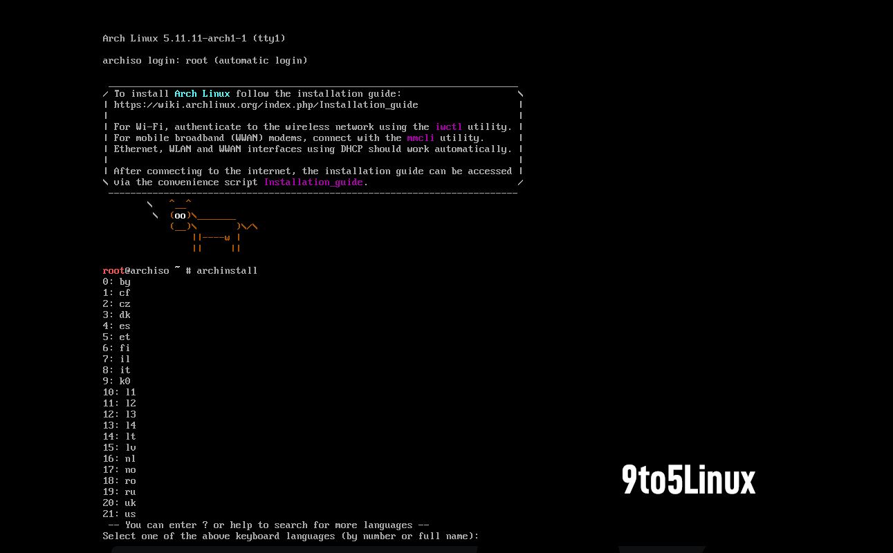 La última traducción ISO de Arch Linux viene con el instalador guiado ...