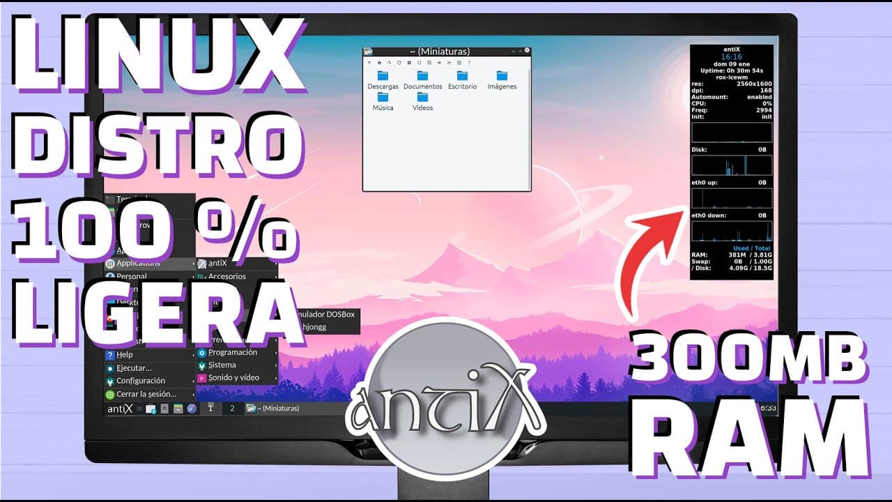 LINUX para ordenadores modernos u obsoletos 100% rápido y ligero ...