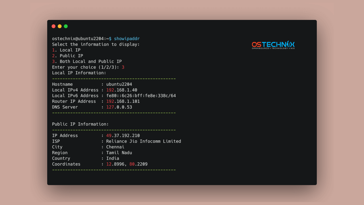 Utilice el script Showipaddr para mostrar instantáneamente direcciones ...