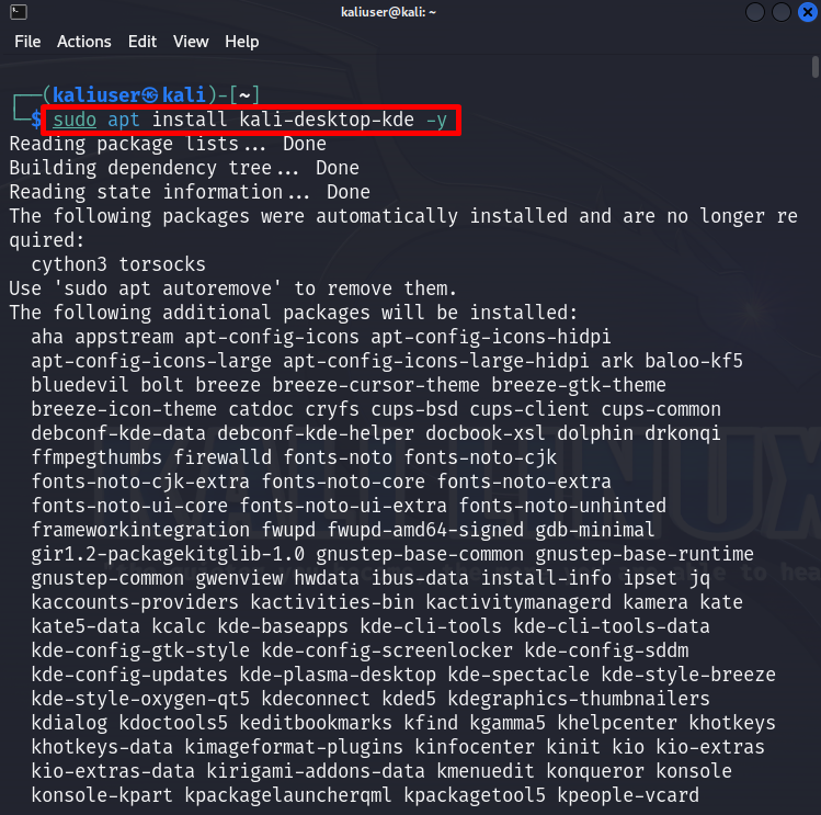 Cómo instalar el escritorio KDE Plasma en Kali Linux - MuyLinux