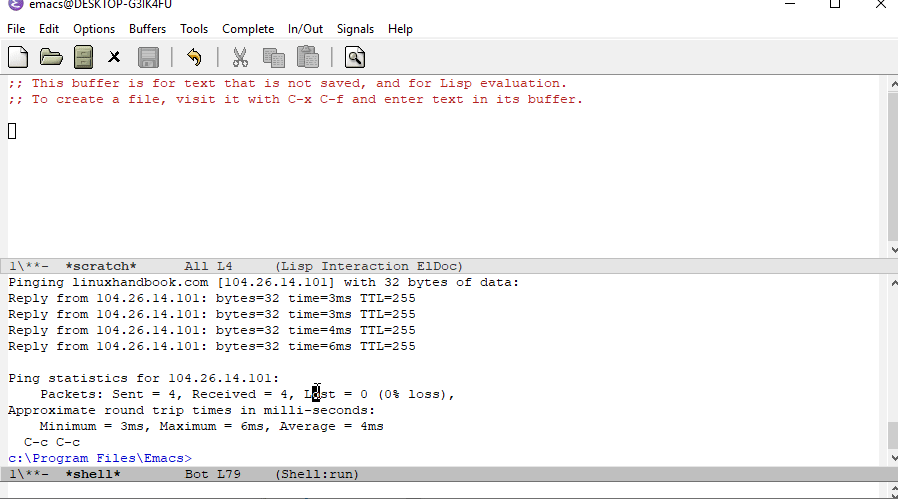 Use emacs como reutilizadores de múltiples vías de terminal en Windows - MuyLinux