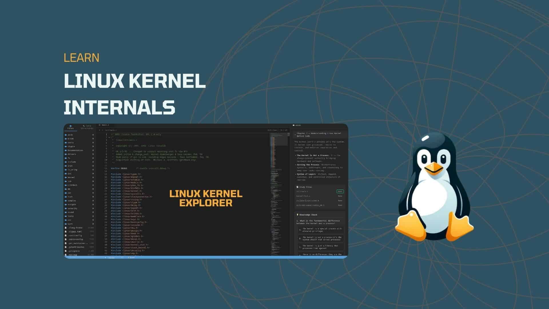 Utilice Linux Kernel Explorer para comprender los aspectos internos del kernel de Linux - MuyLinux