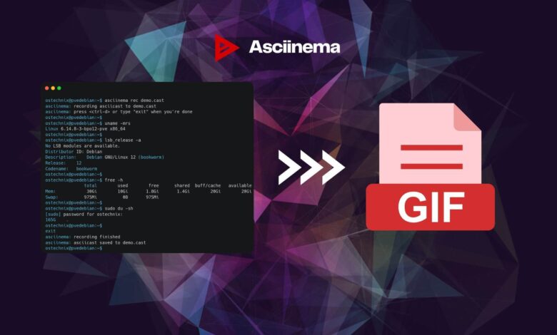 Cree GIF animados desde una sesión de terminal en Linux usando ...