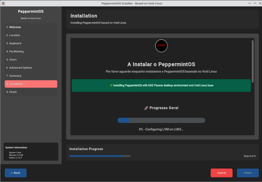Peppermint OS reemplaza Debian Livebuild con su propio spinner ...